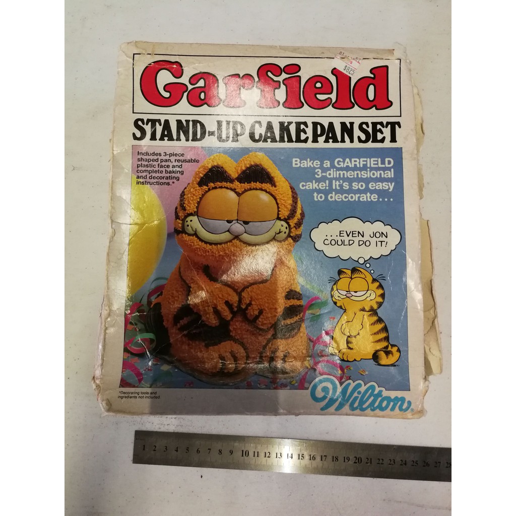 1981 Wilton Garfield Stand-Up Cake Pan 3D Pan Set IN BOX | Shopee ...