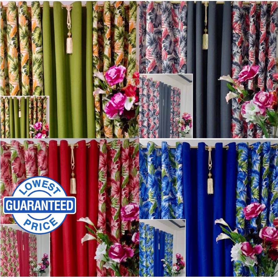 MM 3in1 Set Elegant Ring Curtain For Window Door Home Room Decor ...