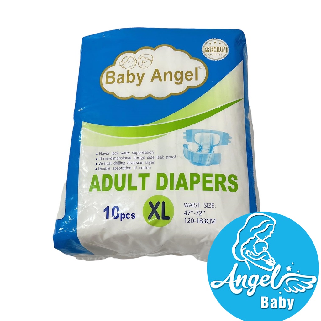 BABY ANGLE Adult diapers Diaper (Medium/Large/Extra Large) (10pcs ...