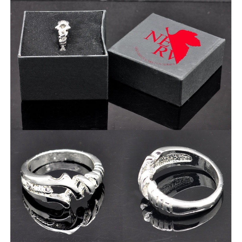 EVA Ring - Neon Genesis Evangelion Spear of Longinus Ring Gold Silver ...