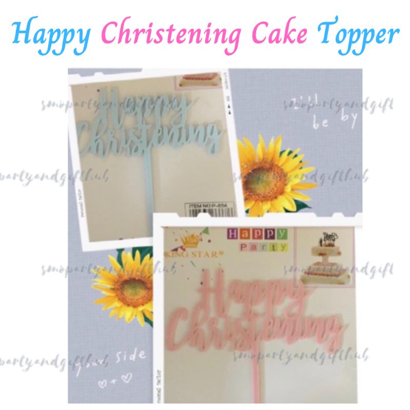 Happy Christening Cake Topper | Christening Topper | Shopee Philippines Happy Christening Cake Topper | Christening Topper | Shopee Philippines