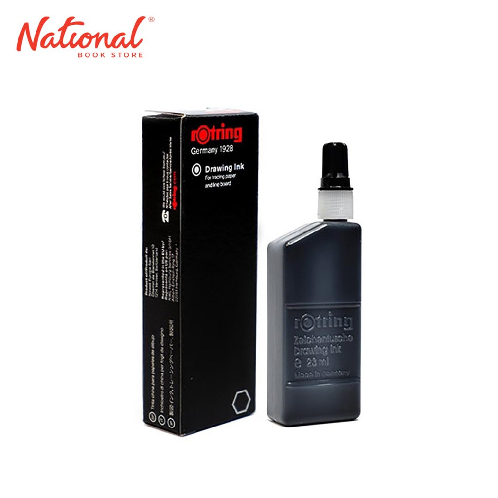 Rotring Drawing Ink Black 23 ml National Book Store | Shopee Philippines