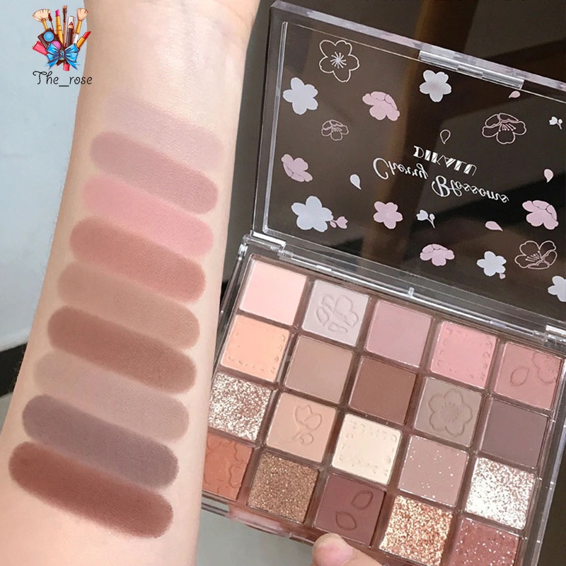 20 Color Eye Shadow Low Saturation Milk Tea Earth Red Brown Transparent ...
