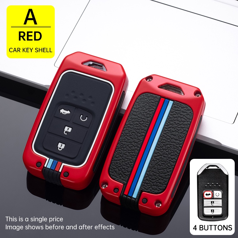 Honda Key Cover Case Aluminum Alloy Car Remote Key Protector Holder For ...