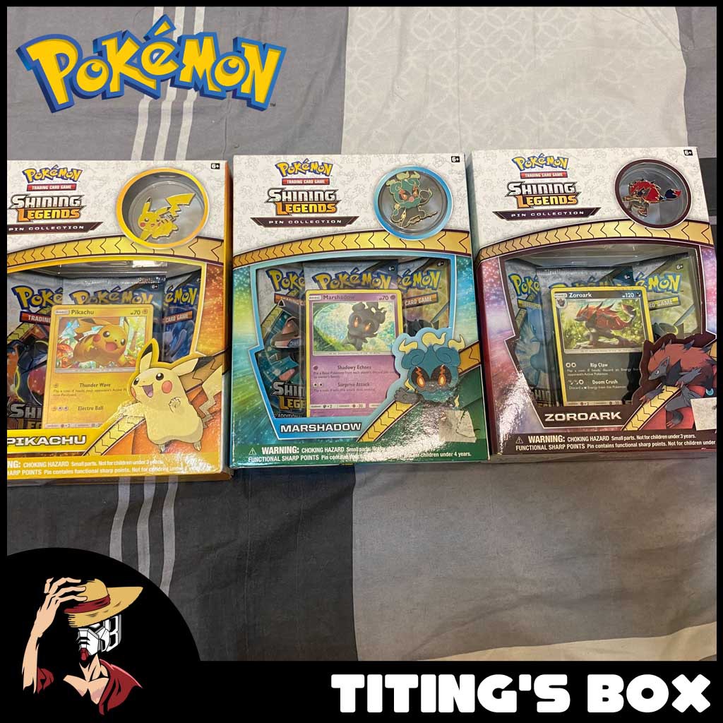 [EN] Pokemon TCG Shining Legends Pin Collection (Pikachu, Marshadow ...