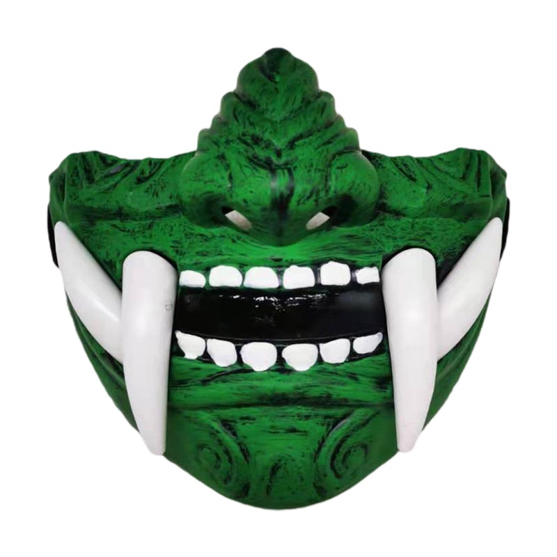 LIVI Airsoft Plastic Mask Japanese Samurai Oni Prajna Half Face Mask ...