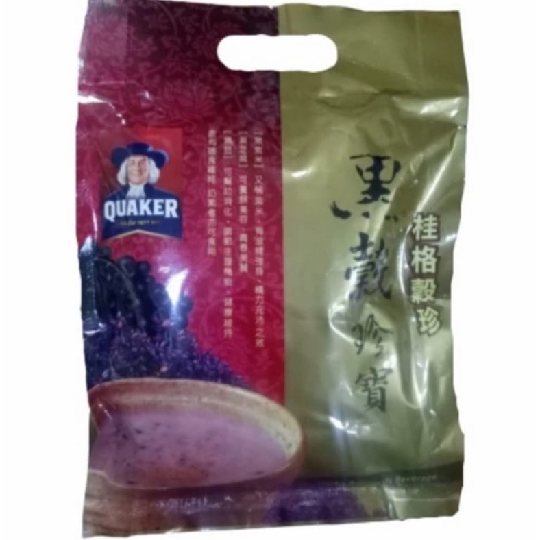 HITAM Quaker oat Sesame Black & Black Bean Contents 12 Sachets | Shopee ...