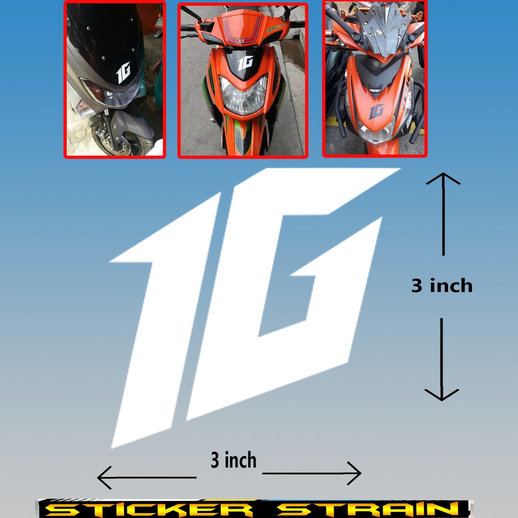 1G Sticker Vinyl Cutout Waterproof Fadeproof | Shopee Philippines