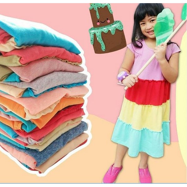 Cute Kids Dress / Midi Cake Layer | Shopee Philippines