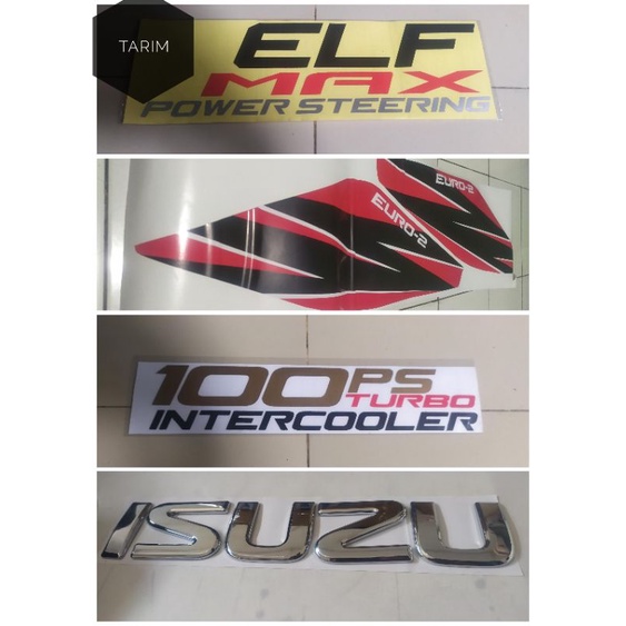 Sticker + emblem set isuzu elf NKR 55 | Shopee Philippines