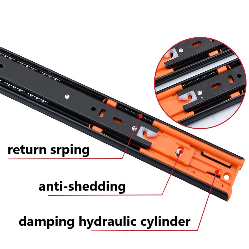 DOXON Soft Closing /Ordinary Hydraulic Drawer Full Extension 3 Fold ...