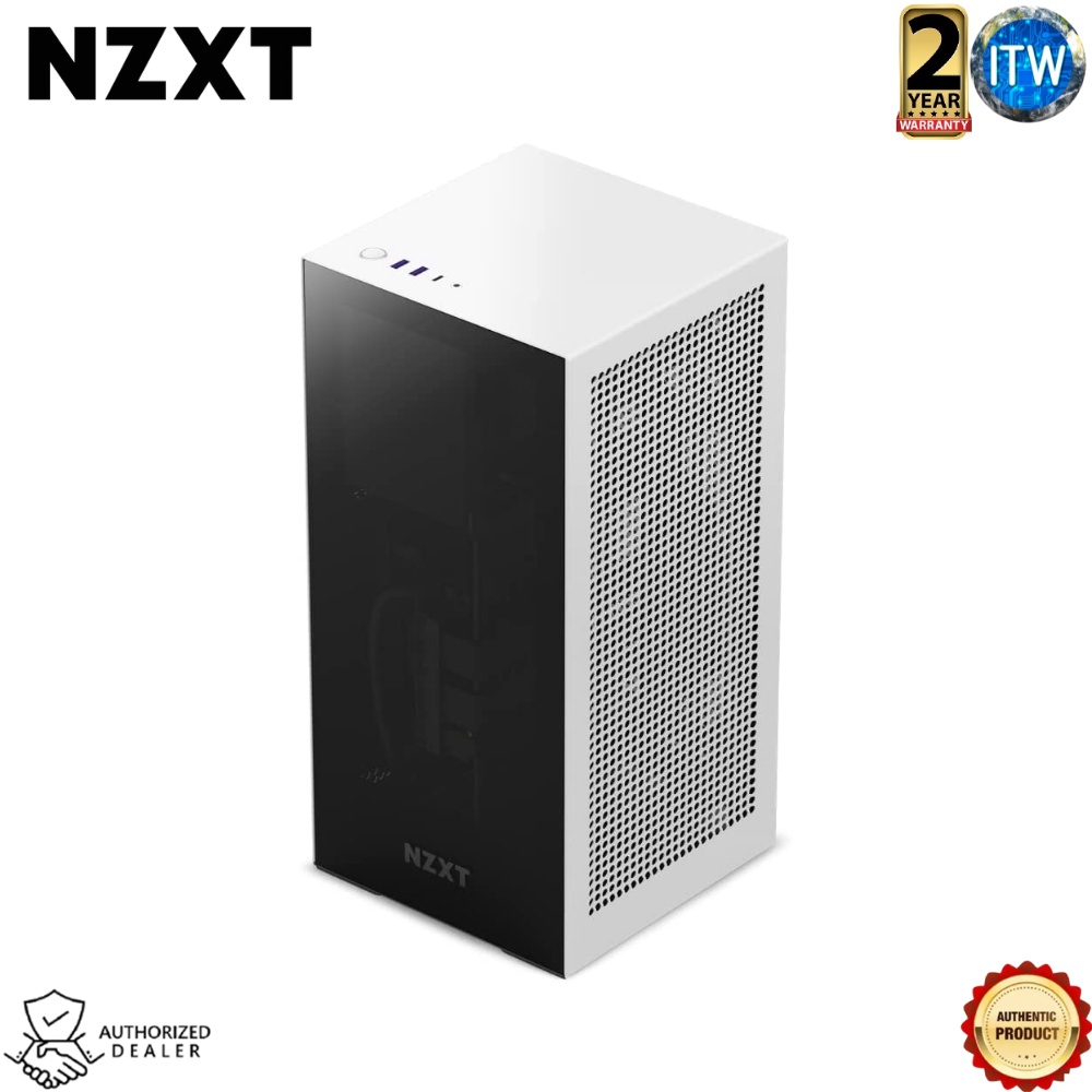 NZXT H1 Version 2 - Dual Chamber Airflow, Tinted Tempered Glass Panel, Small Form-Factor ITX PC ...