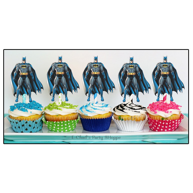 BATMAN Cupcake Topper (12 pcs./pack) | Shopee Philippines