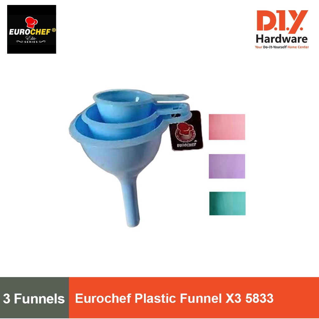 Eurochef Plastic Funnel 3 Pieces X3 5833 | Shopee Philippines