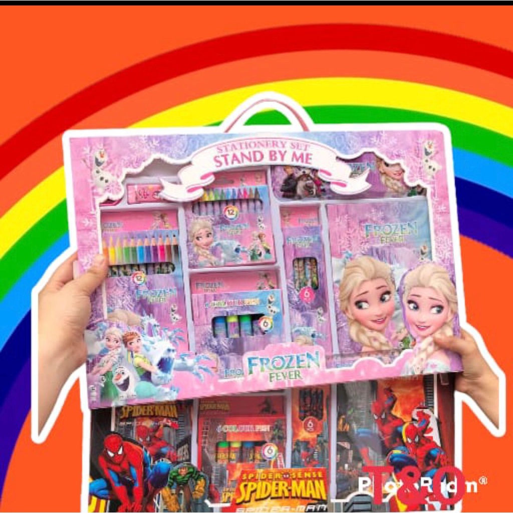 Cartoon Pony Cars Kitty Frozen Pencil Case Crayons Color Pencil Magic ...