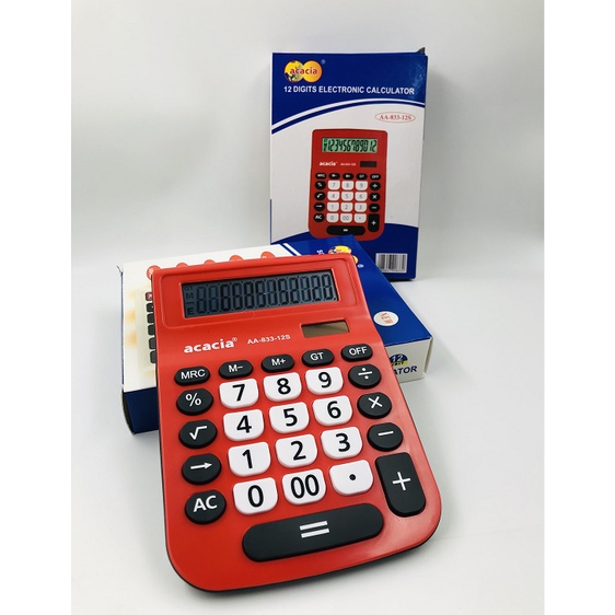 Electronic Calculator Office Slide Switch Big Display 12/8 Digits Stationery Office Supplies ...
