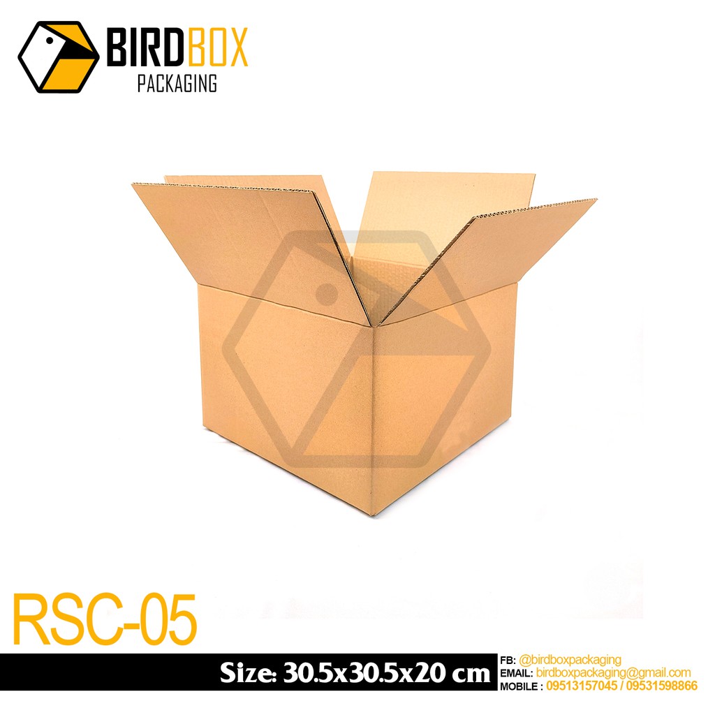 Birdbox Brown Kraft Corrugated I Shipping Box I Regular Box (10 Pieces per set) | Shopee Philippines