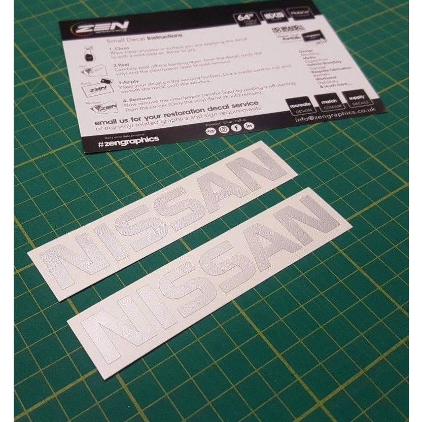 2Pcs/Pair Nissan Micra Primera March Sunny 110mm decal sticker graphic ...