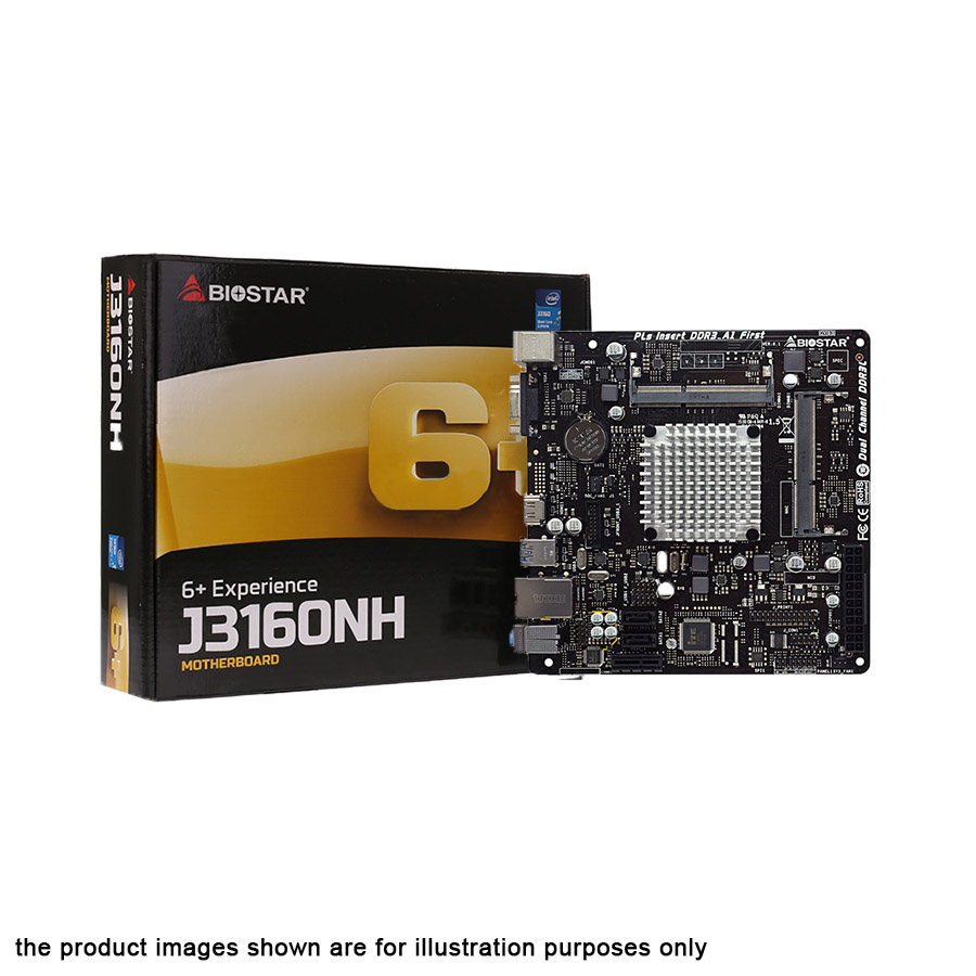 Biostar J3160NH CPU onboard Intel Celeron J3160 Quad-core 2.24G DDR3L ...