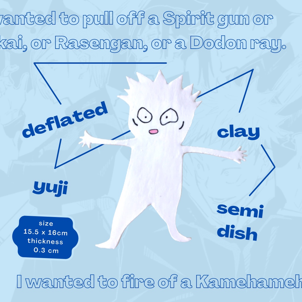 jujutsu kaisen yuji itadori handmade clay dish | Shopee Philippines