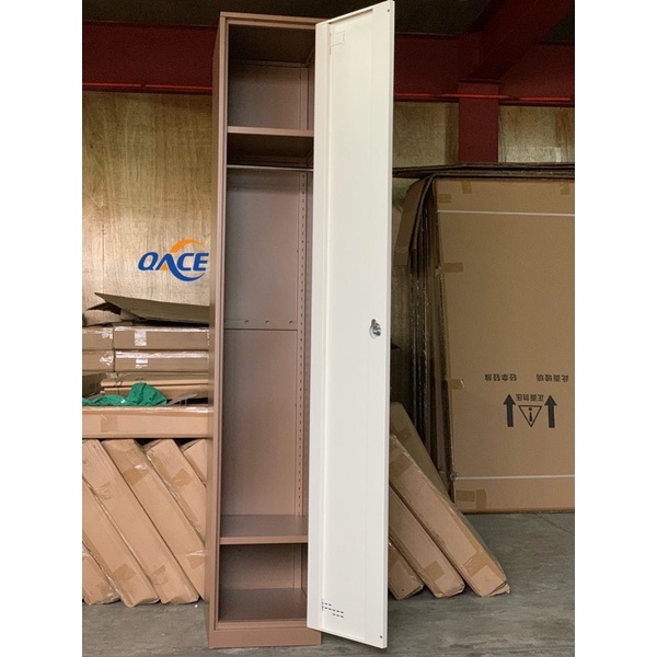 STEEL 1&2 doors slim Locker(NOT ASSEMBLED 185*32.5*45CM) | Shopee ...