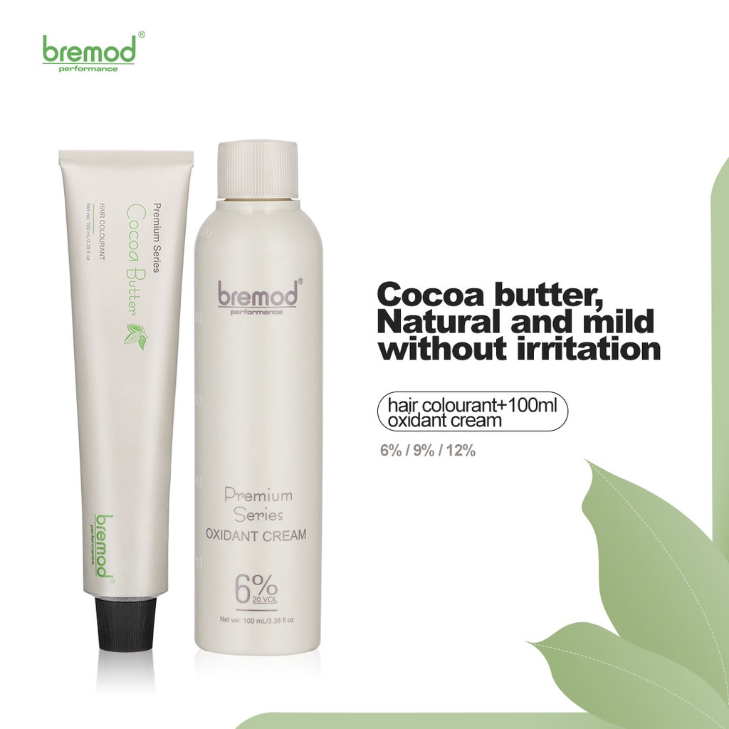 Bremod Premium Hair Color Cream with Nourishing Cocoa Butter, 100ml ...