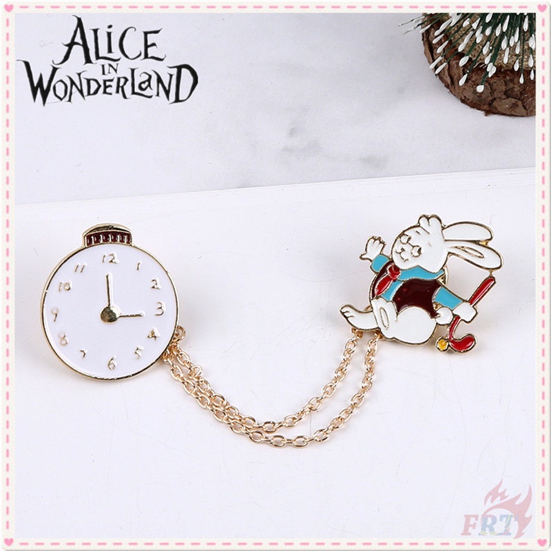 Alice In Wonderland - Mr White Rabbit Chain Brooches ★ 1Pc Cartoon ...