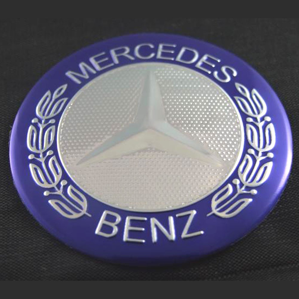 Aluminum Sticker MERCEDES BENZ Size 56mm. 1 Set Has 4 Pieces | Shopee ...