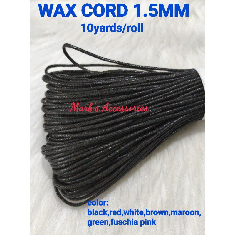 10 YARDS 1.5MM WAX CORD | Shopee Philippines