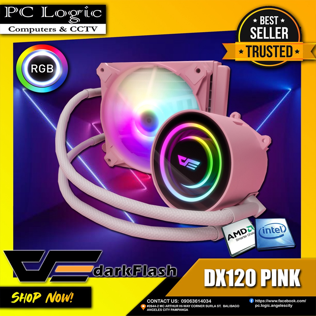 Darkflash DX120 Pink AIO Liquid Cooler | Shopee Philippines