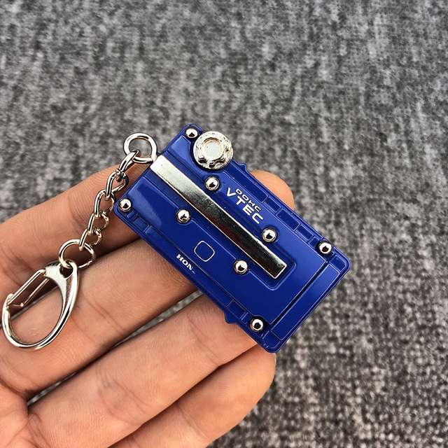 Metal Key Ring Car JDM Keychain Vtec Engine Valve Cover B16 For Honda ...