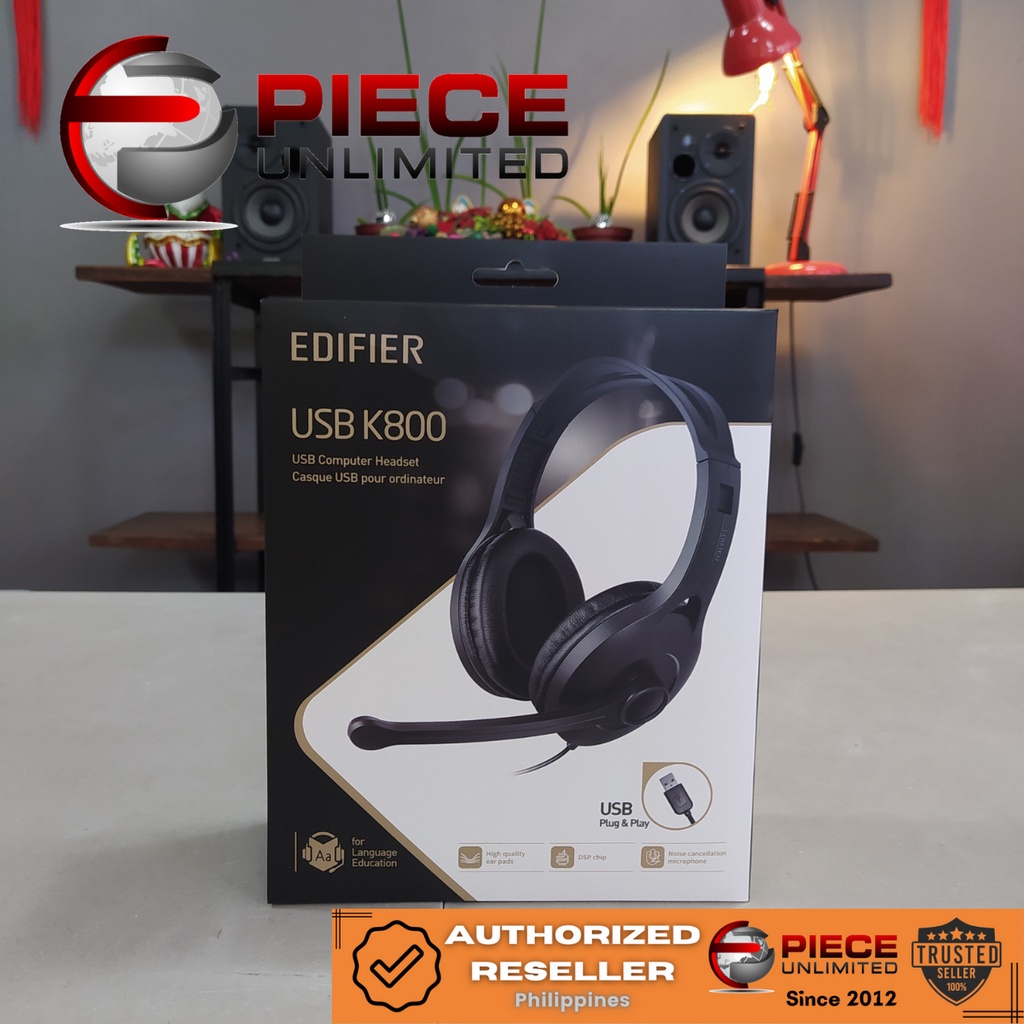 Edifier K800 USB Headset Noise Cancelling Laptop Desktop Online class ...