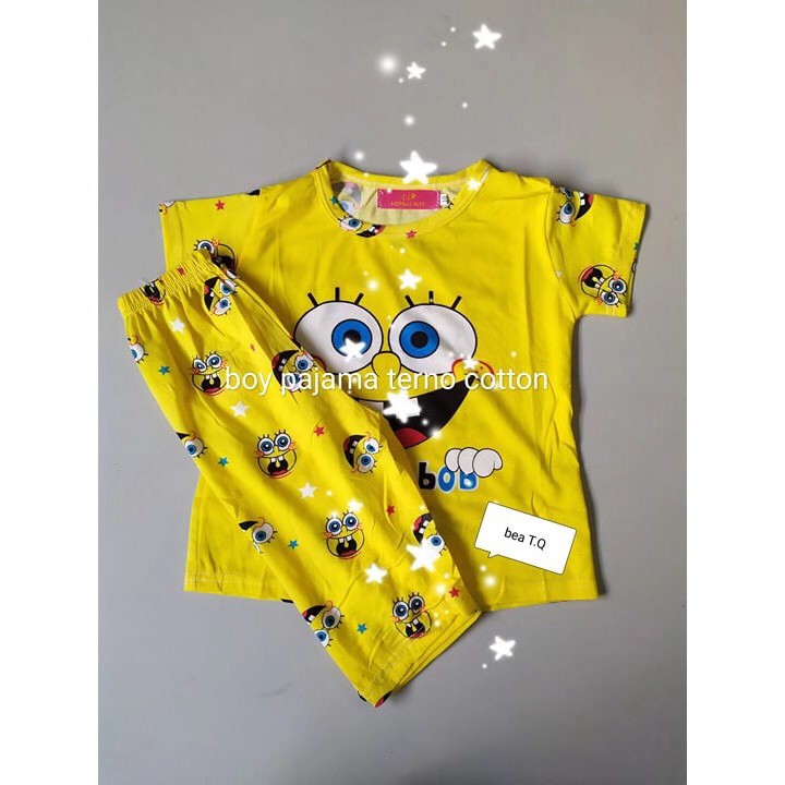 BOYS 1 SET TERNO TOKONG ''SPONGE BOB YELLOW' | Shopee Philippines