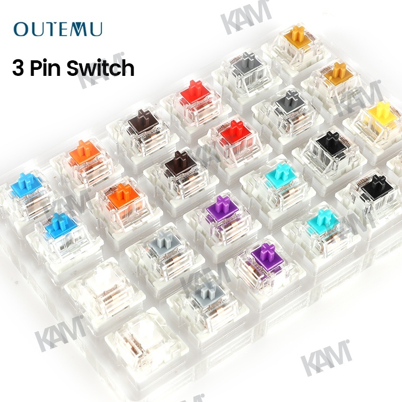Kam OUTEMU 10 Pieces Cherry Mx Switch 3 Pin RGB Mechanical Keyboard Red ...