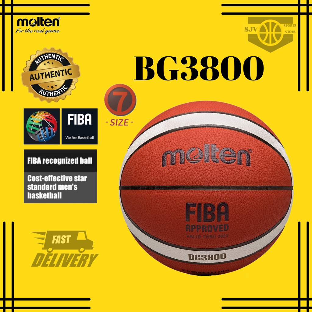 Original MOLTEN BG3800 Size 7 High Quality Authentic FIBA Approved ...