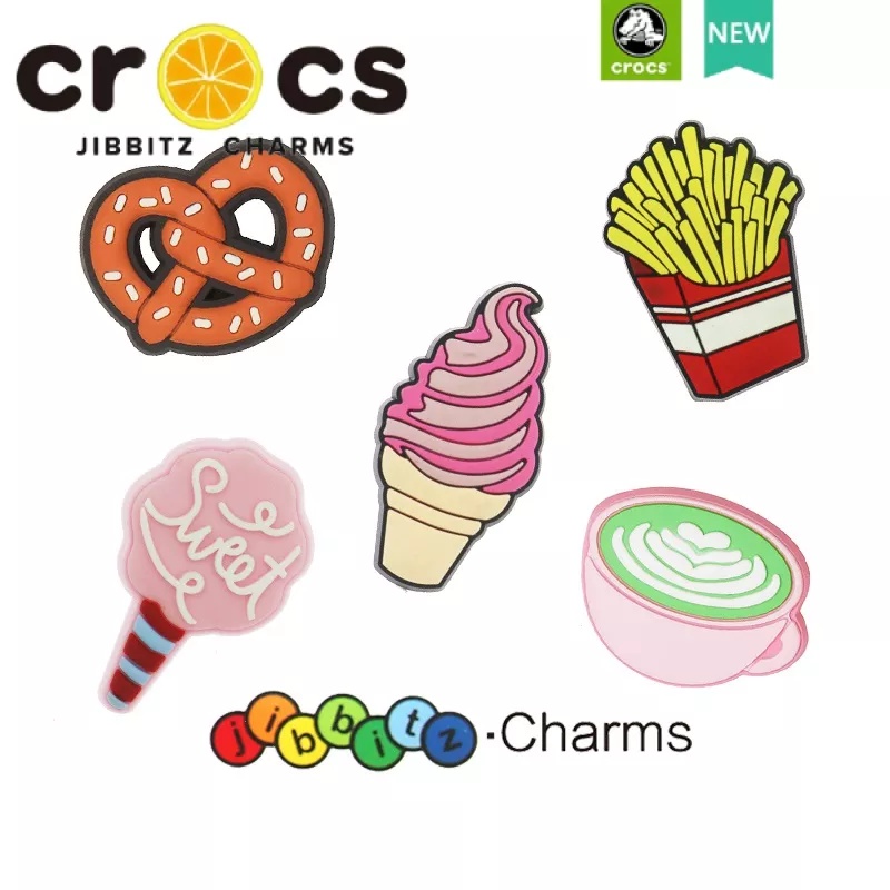crocs jibbitz charms Button Food Pattern Decorative Buckle Shoe ...