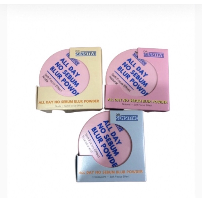 Dr. Sensitive All Day No Sebum Blue Powder 25g | Shopee Philippines