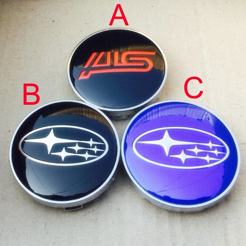 4pcs/lot 60mm STI logo Car Wheel Center Hub Caps For Subaru | Shopee ...