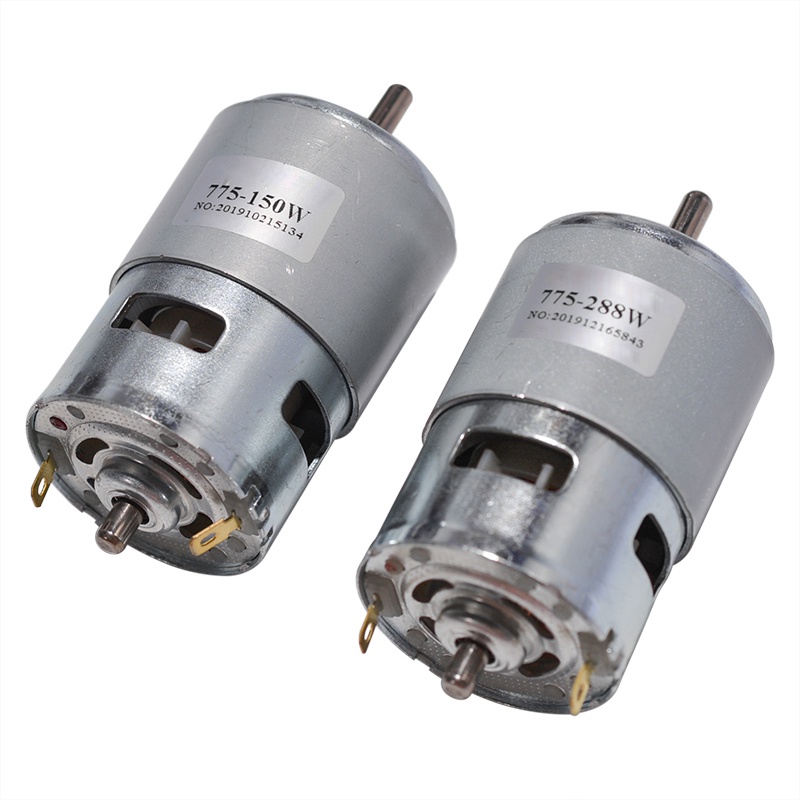 775 Motor DC 12V 24V 80/150/288W DC Motor Large Torque Low Noise Double ...