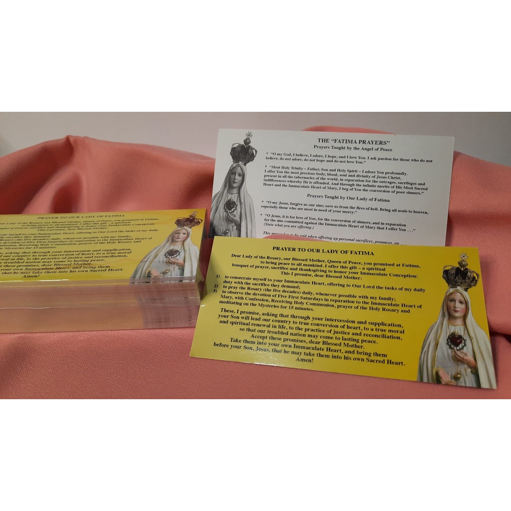 OUR LADY OF FATIMA STAMPITAS (PACK OF 100PCS) | Shopee Philippines