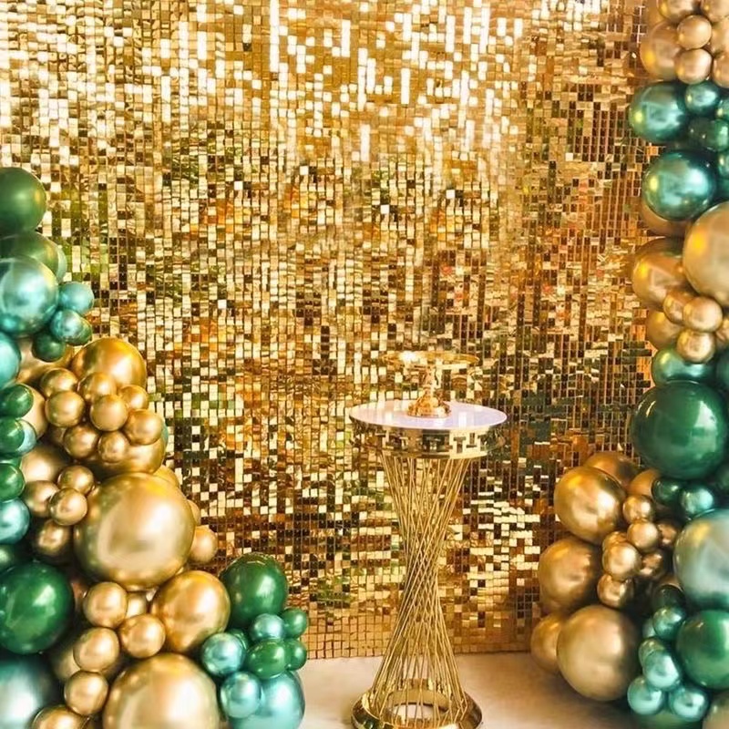 2meters Foil Curtain Backdrops Birthday Party Decorations Sequin Wall