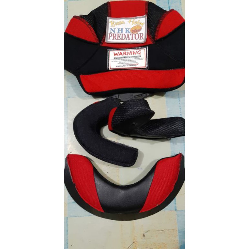 NHK PREDATOR HELMET FOAM WITH PLASTIC BUTTONS (full set) | Shopee ...