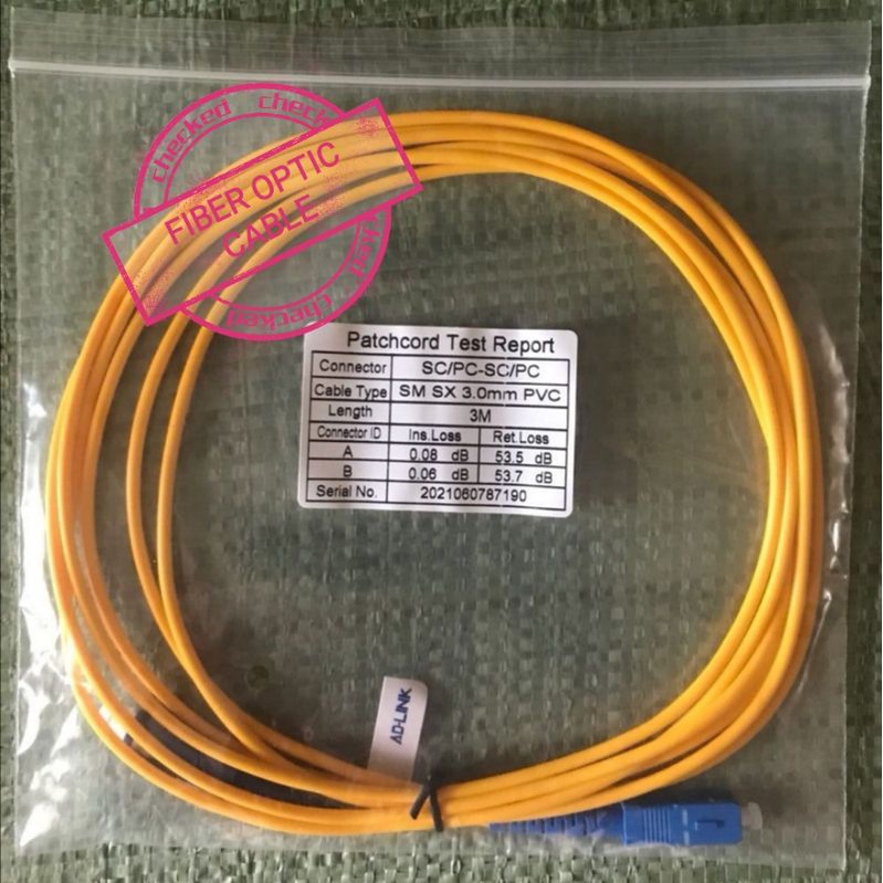 FIBER OPTIC CABLE 3 Meters compatible with GLOBE, PLDT, CONVERGE, SUN ...