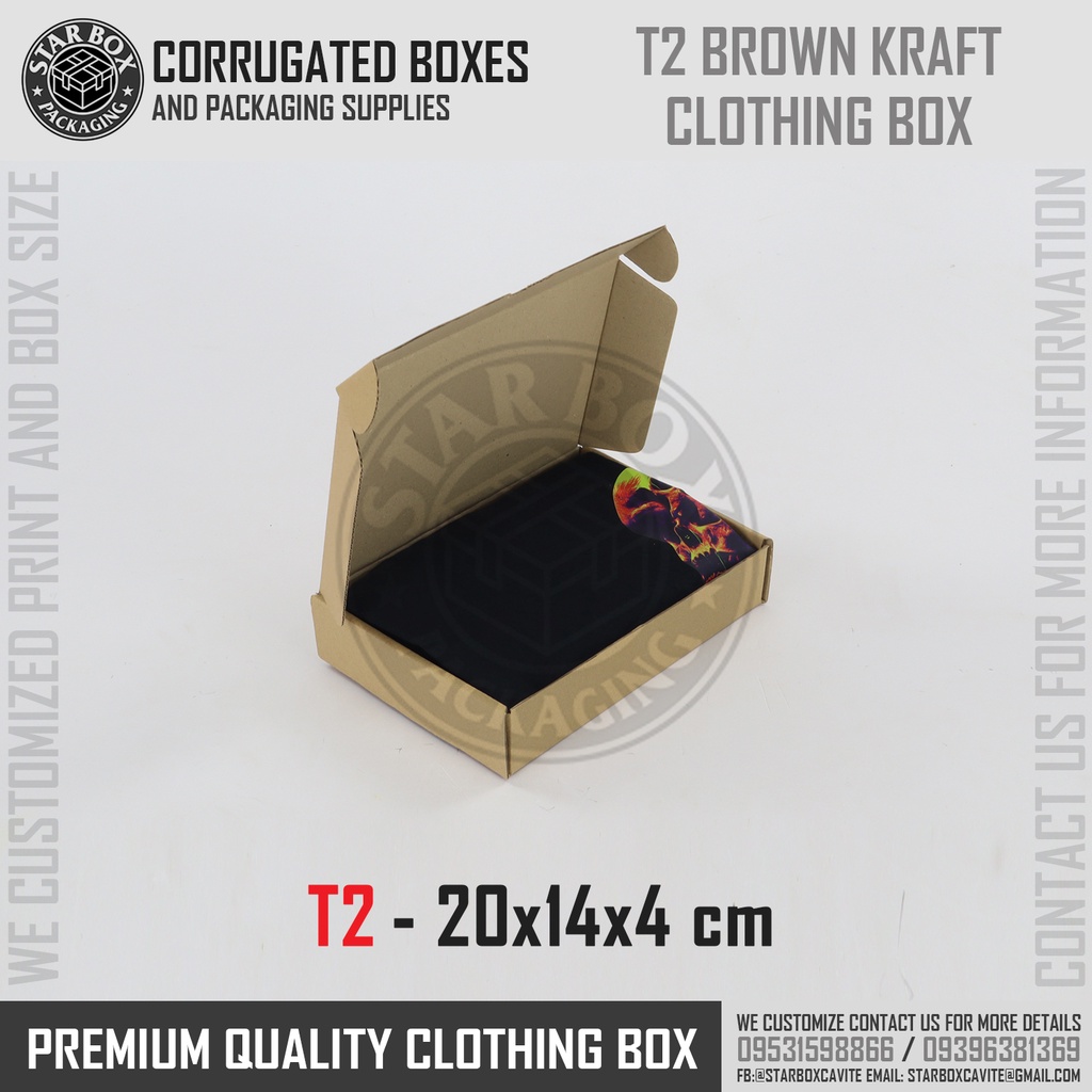 Starbox Premium Clothing Box ( Corrugated / Mailer / Brown Kraft / Gift ...
