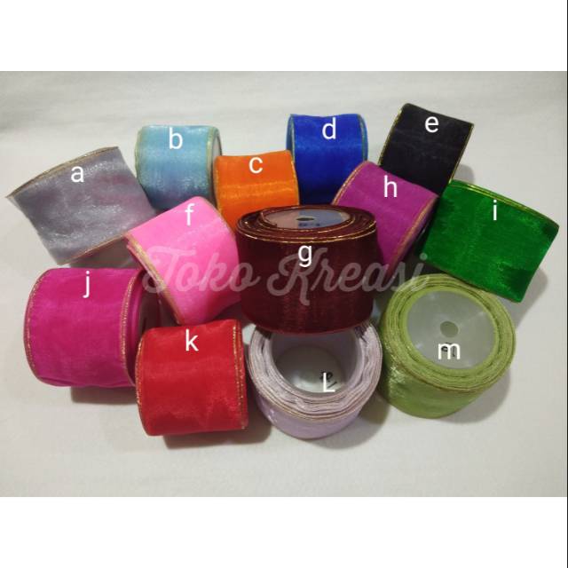 Organdy ribbon - 2 inch / 5 cm glass ribbon per roll | Shopee Philippines