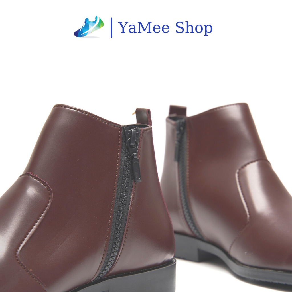 Men's chelsea boots, buckle collar, sturdy stitched sole | Shopee ...