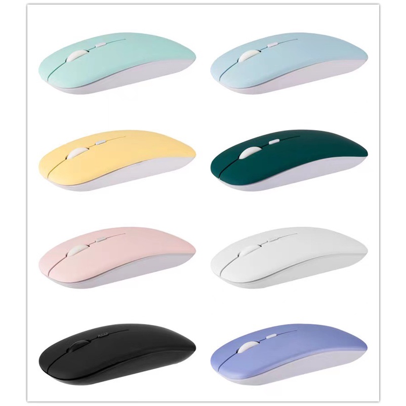 Macaron Wireless Bluetooth Mouse Portable Magic Silent Ergonomic Mice ...