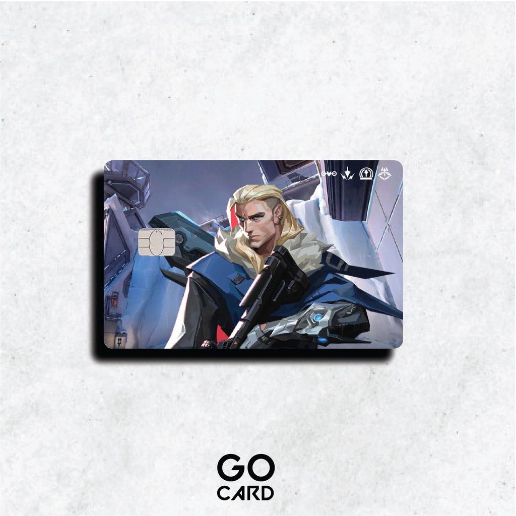 Valorant ATM Card Sticker Hologram Chip Emoney Flazz Sticker | Shopee ...