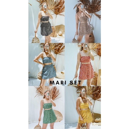 HAPEE JONEE - MARI STRING TOP AND GARTERIZED SKIRT COORDINATES SET WITH ...