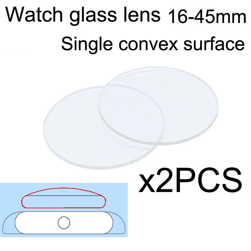 2PCS Single Dome Replacement Watch Crystal 16-45mm Clear Smart Watch ...